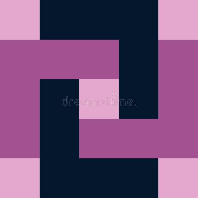 Inky Blue and Purple Interlocking Rectangles Stock Illustration ...