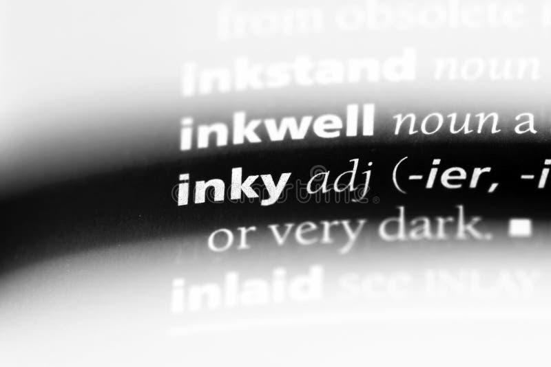 Inky stock photo. Image of closeup, definition, book - 126531062