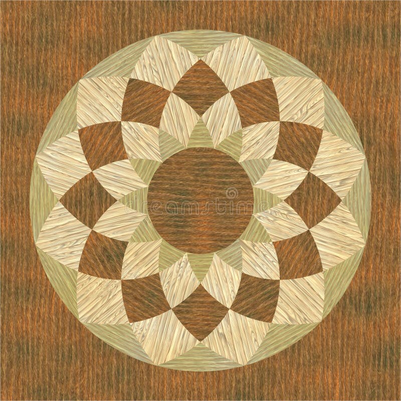 Inlay Wooden Pattern Fine Texture Stock Illustration - Illustration of ...