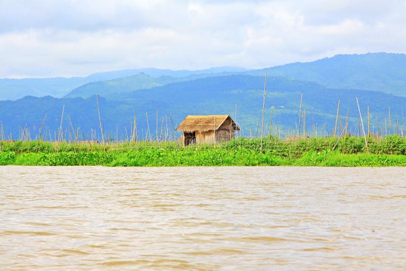Inle Lake Floating Farm, Myanmar Stock Image - Image of farmland, asia ...