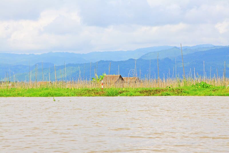Inle Lake Floating Farm, Myanmar Stock Image - Image of fields, rural ...