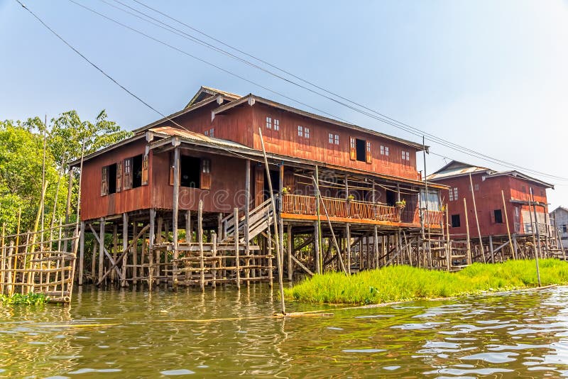 Inle lake stock photo. Image of nature, destination, home - 35462368