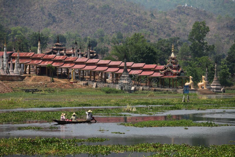 Inle Lake, Myanmar stock image. Image of outdoors, lake - 9195451