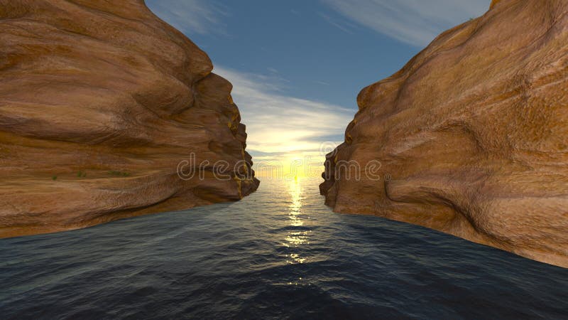 Inlet stock image. Image of geology, canyon, water, rock - 82017415