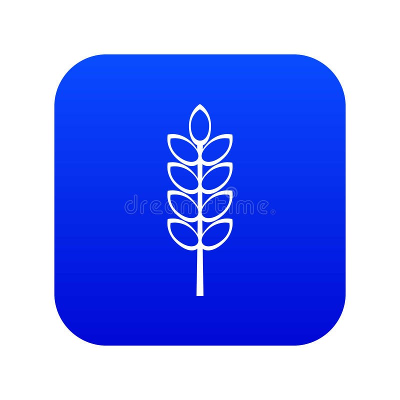 Inlet Spike Icon Digital Blue Stock Vector - Illustration of plant ...