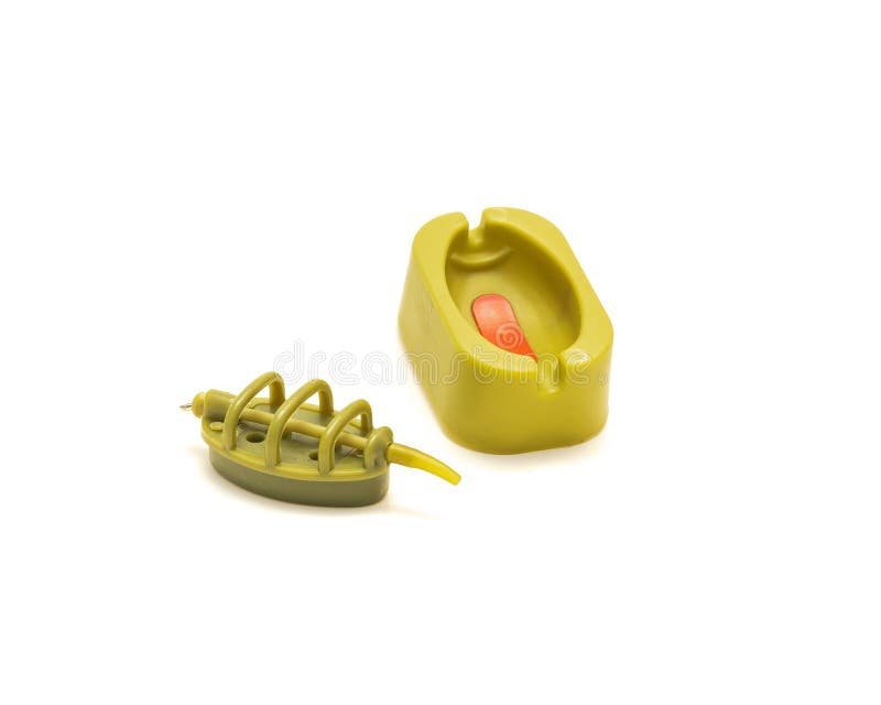 Inline Flat Feeder with Swivel and Quick Release Mound for Carp Fishing ...