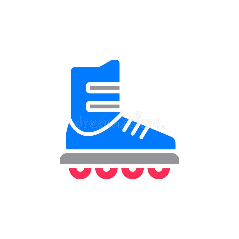 Inline Skate Line Icon, Roller Outline Vector Sign, Linear Pictogram ...