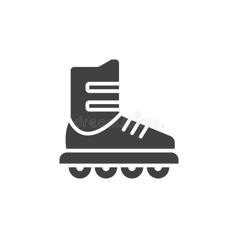 Inline Skate Icon Vector, Roller Solid Flat Sign, Pictogram Isolated on ...