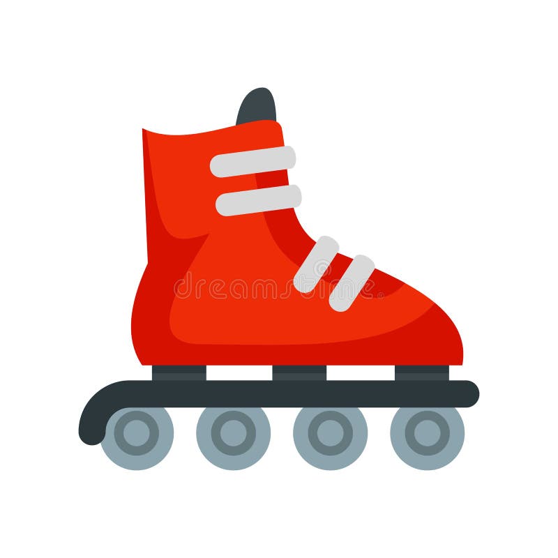 Modern Inline Skates Icon, Simple Style Stock Vector - Illustration of ...