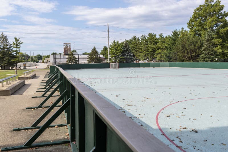 An Inline Skating Rink Going Unused Due To Neglect Stock Image - Image ...