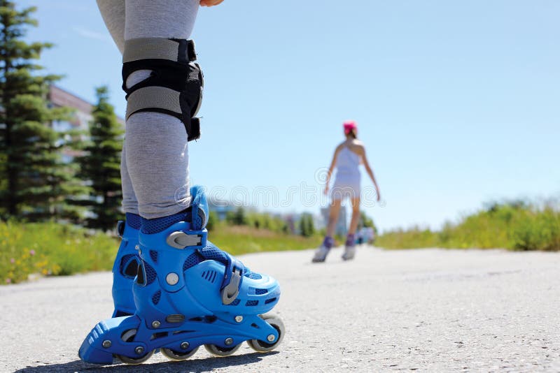 Inline skating stock photo. Image of health, female, recreation - 38810556