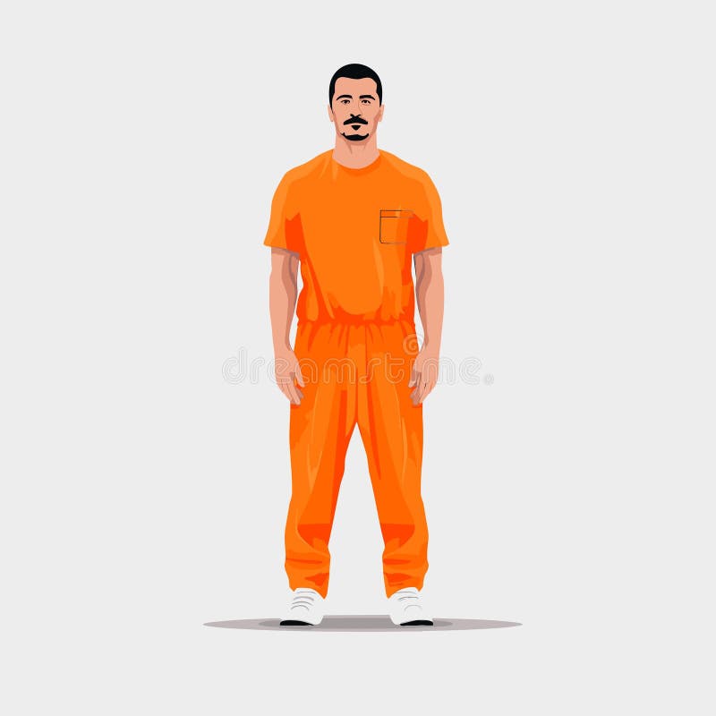 Inmate Vector Flat Minimalistic Asset Isolated Illustration Stock ...