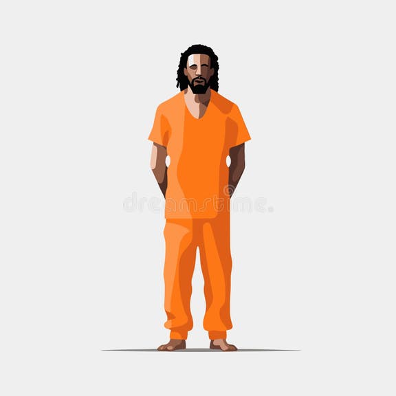 Inmate Vector Flat Minimalistic Asset Isolated Illustration Stock ...