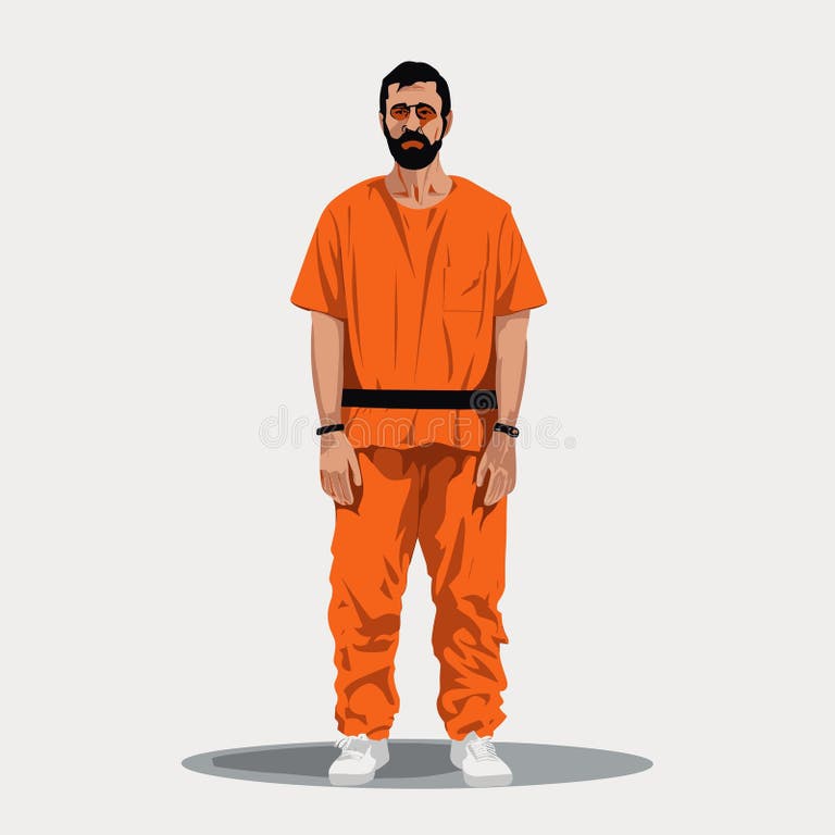 Inmate Vector Flat Minimalistic Asset Isolated Illustration Stock ...