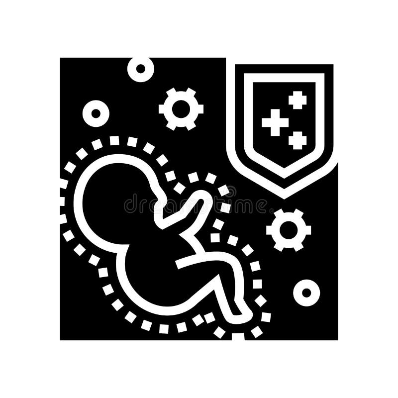 Innate Immunity Glyph Icon Vector Illustration Stock Vector