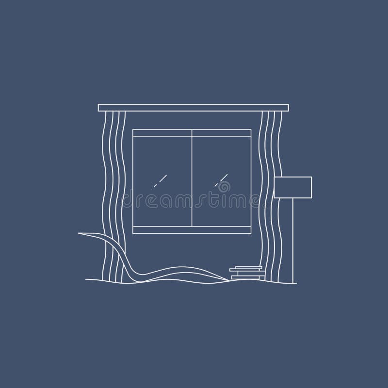 Innenarchitektur in Der High-Techen Art Stock Abbildung - Illustration ...