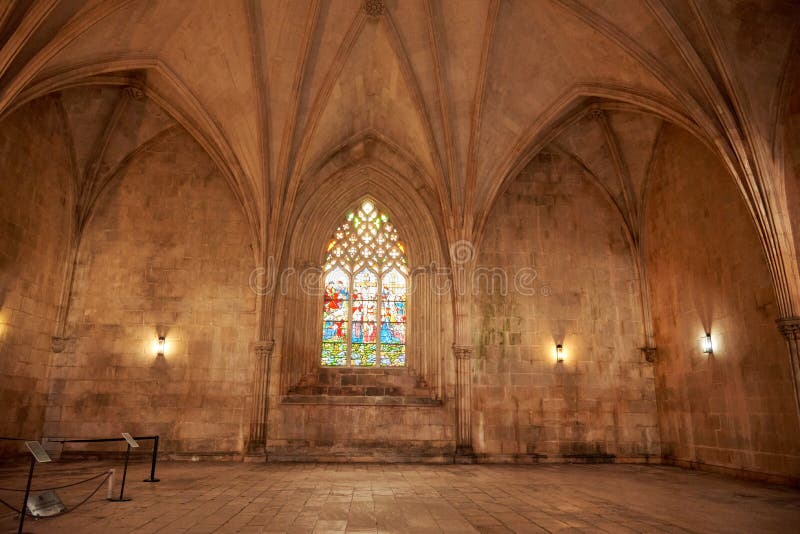 Inner Architecture of the Gothic Monastery of Batalha in the Center of ...