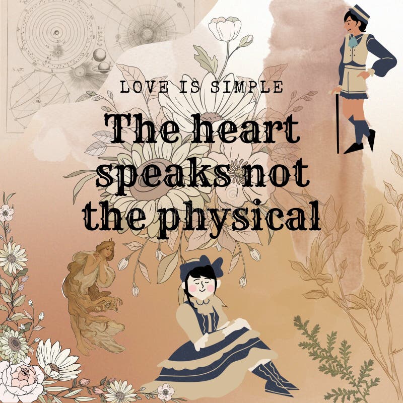 Inner Beauty& X27;s Call: Love Beyond Sight Stock Illustration ...