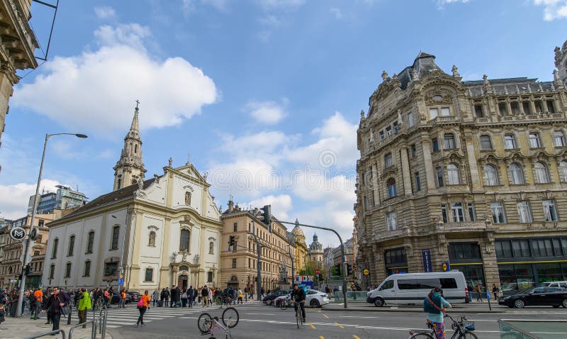 Inner-City Church of the Franciscans in Budapest, Hungary Editorial ...