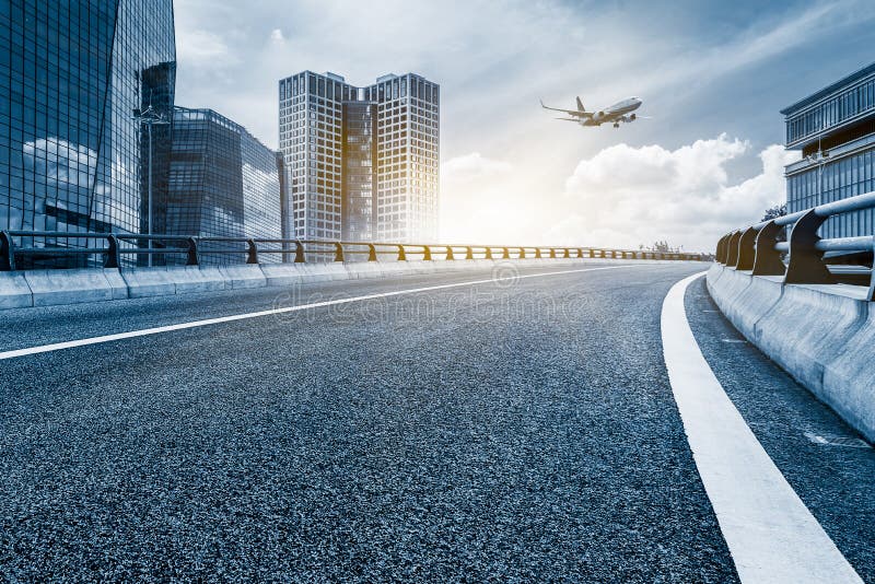Inner City Highway in China Stock Image - Image of building, landscape ...