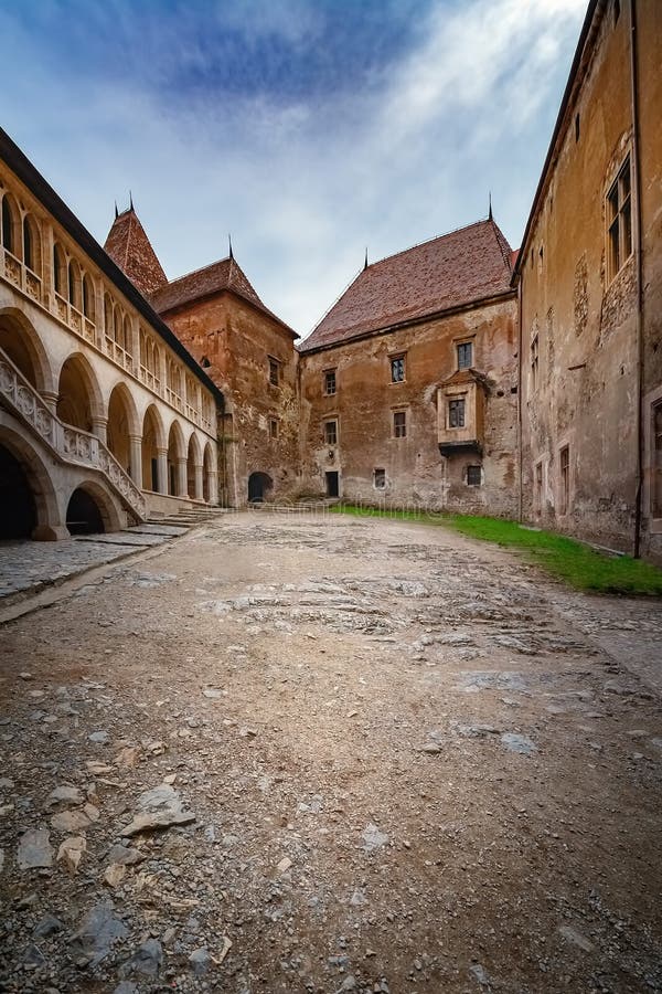 Inner Courtyard of the Castle Stock Photo - Image of destinations ...