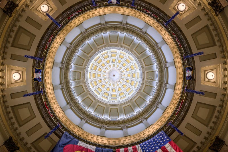 Inner Dome and Ceiling of Colorado State Capitol Editorial Image ...