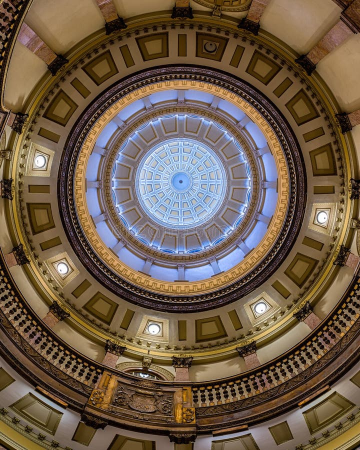 Inner Dome of Colorado State Capitol Editorial Stock Image - Image of ...