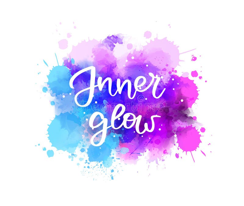 Inner Glow Handwritten Modern Calligraphy Text Stock Illustrations – 2 ...