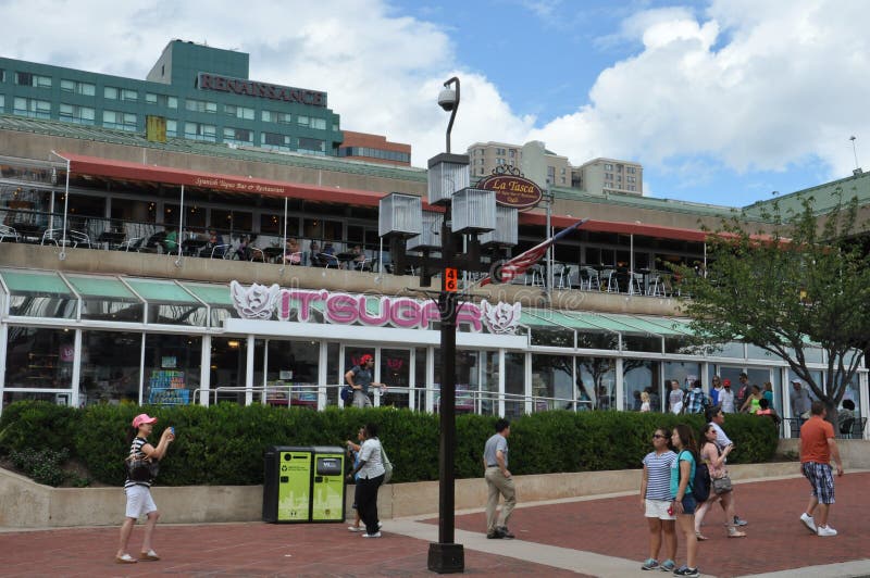 Inner Harbor in Baltimore, Maryland Editorial Image - Image of ...