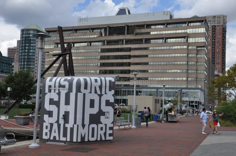 Inner Harbor in Baltimore, Maryland Editorial Photo - Image of maritime ...