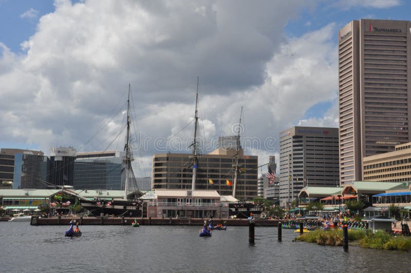 Inner Harbor in Baltimore, Maryland Editorial Stock Image - Image of ...
