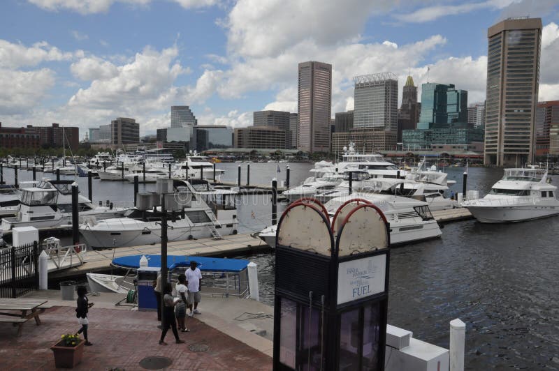 Inner Harbor in Baltimore, Maryland Editorial Stock Photo - Image of ...