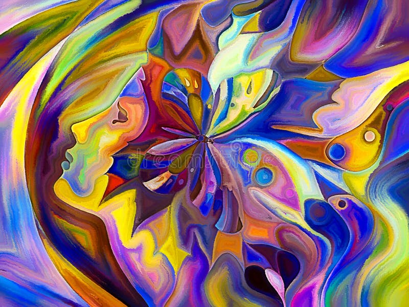 Inner Life of Forward Motion Stock Illustration - Illustration of ...