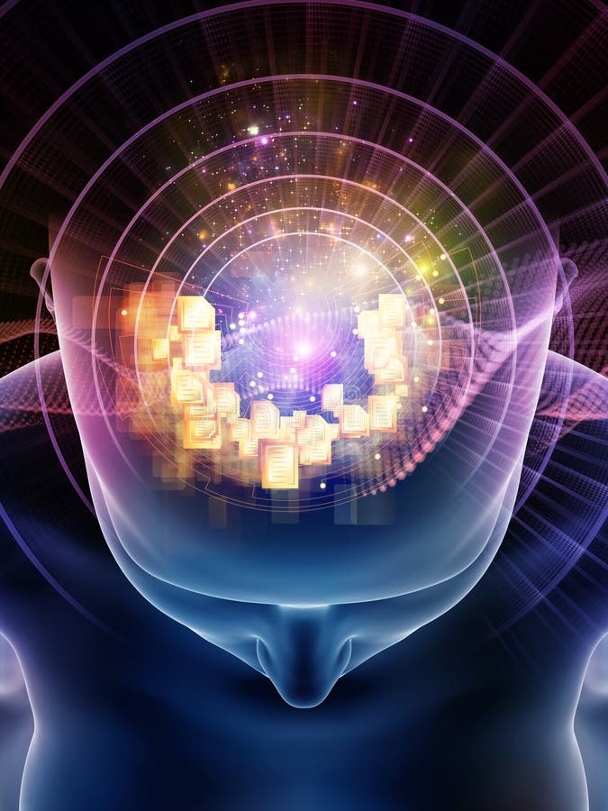 Inner Life of Human Mind stock illustration. Illustration of flow ...