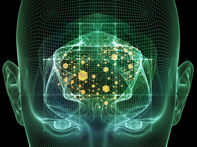 Inner Life of the Mind stock illustration. Illustration of computer ...