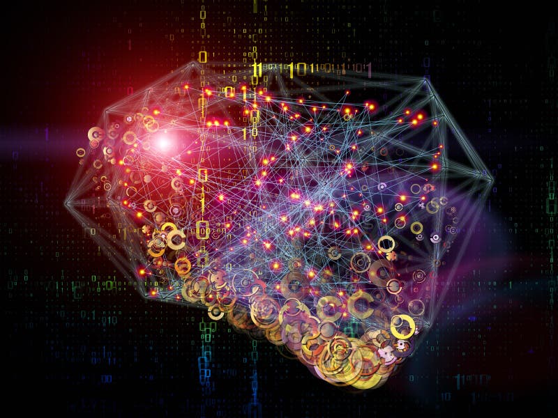 Inner Life of Network stock illustration. Illustration of element ...