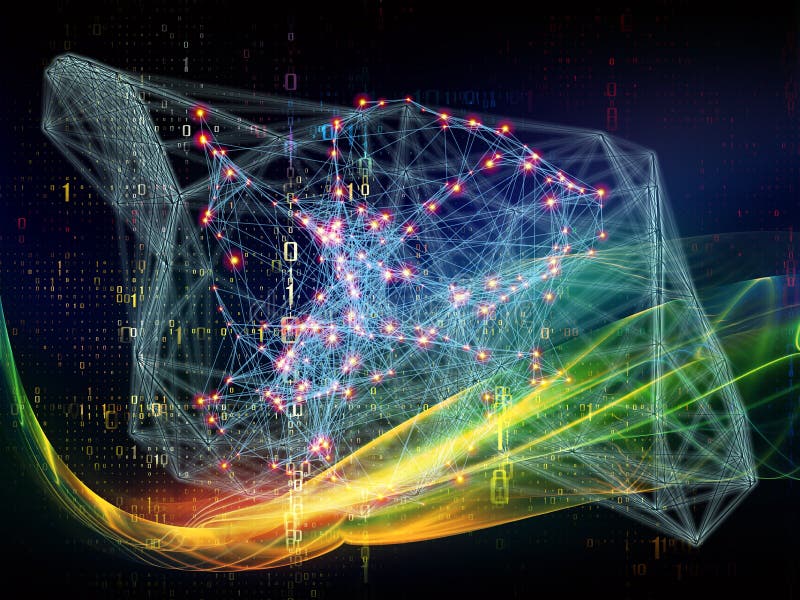 Inner Life of Network stock illustration. Illustration of abstract ...