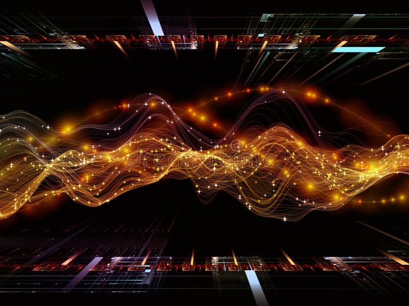 Inner Life of Space Frequencies Stock Illustration - Illustration of ...