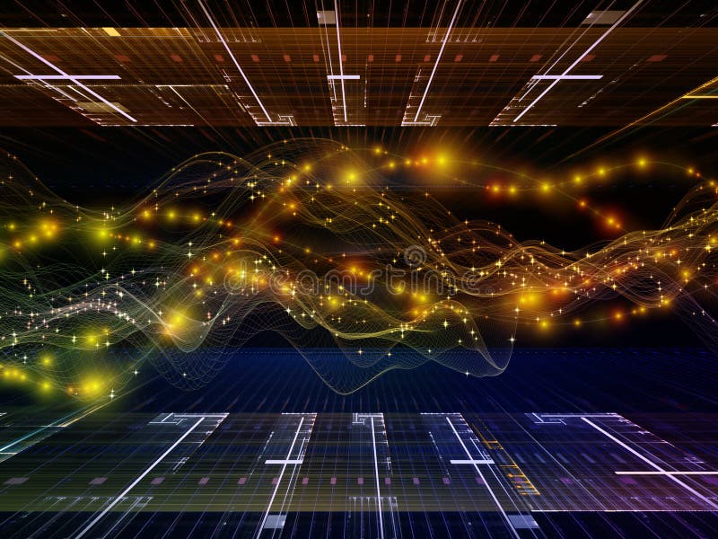 Inner Life of Space Frequencies Stock Illustration - Illustration of ...