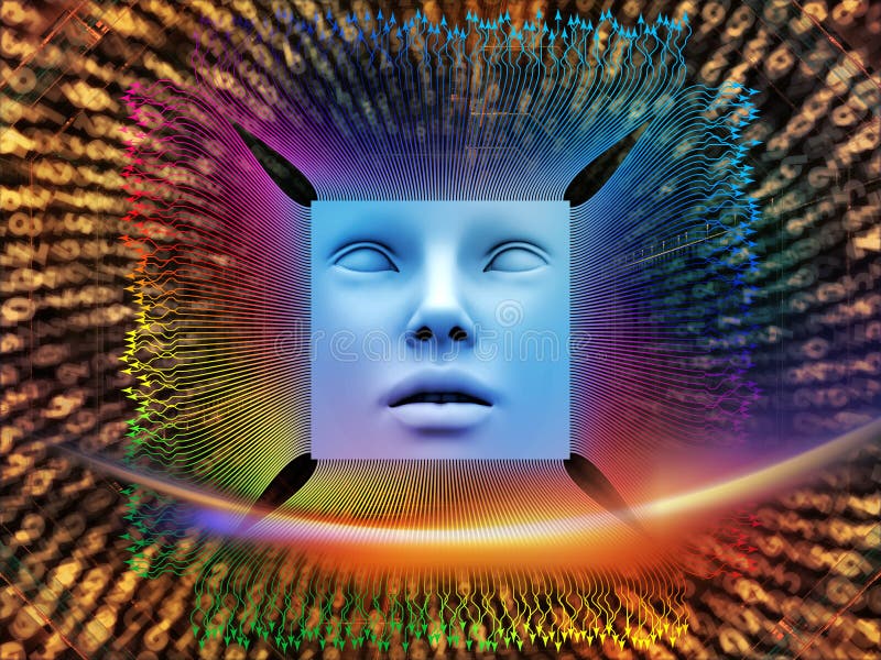Inner Life of Super Human AI Stock Image - Image of intellect ...