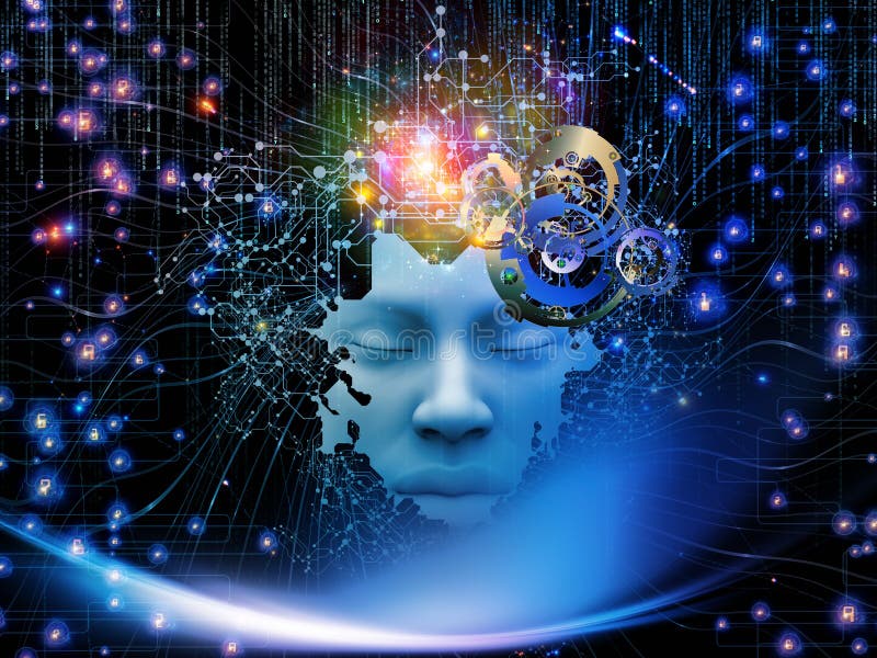 Inner Life of Super Human stock illustration. Illustration of ...