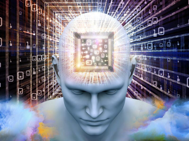 Inner Life of Thought stock illustration. Illustration of arithmetic ...