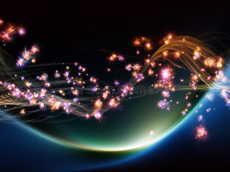 Inner Life of Virtual World Stock Illustration - Illustration of ...