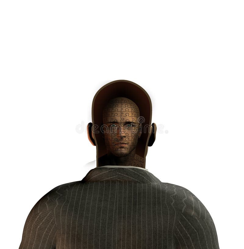 Inner Man stock illustration. Illustration of head, mind - 9083451