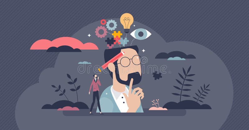 Inner Mental Intelligence with Logic Idea Thinking Tiny Person Concept ...