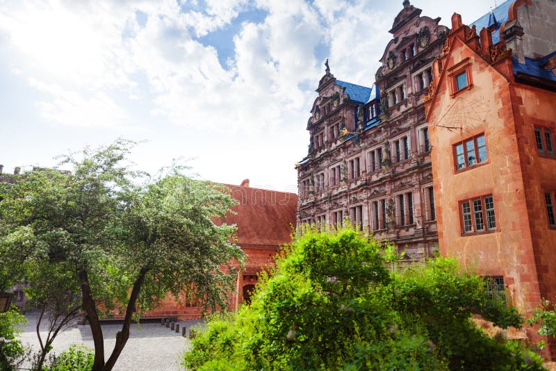 Inner Part of Beautiful Heidelberg Castle Stock Photo - Image of ...