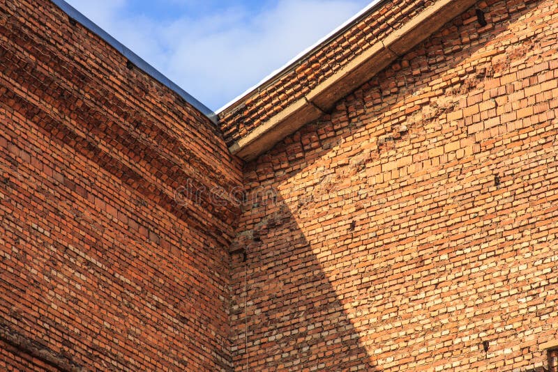 The Inner Part of the Old Brick Building Stock Image - Image of 1900s ...
