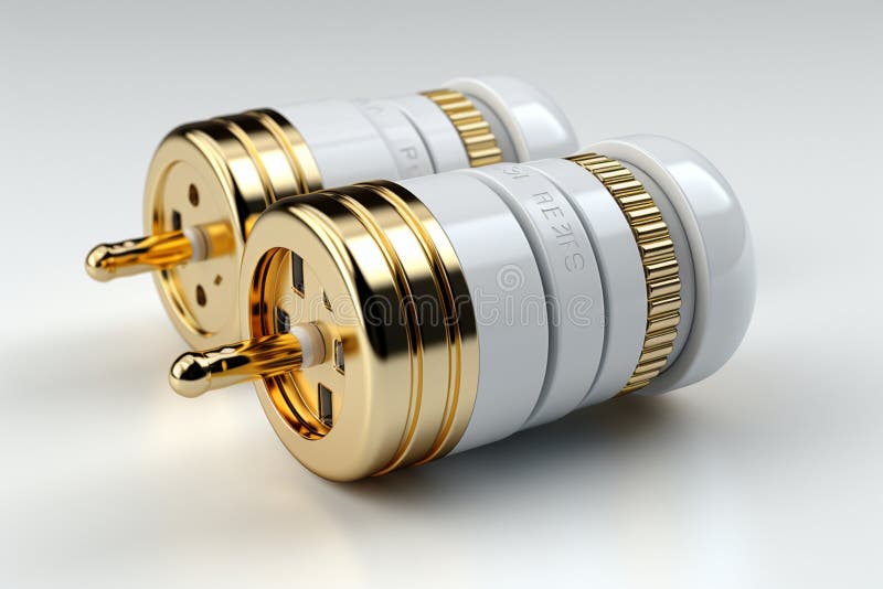 Inner Plug on White Background Stock Illustration - Illustration of ...