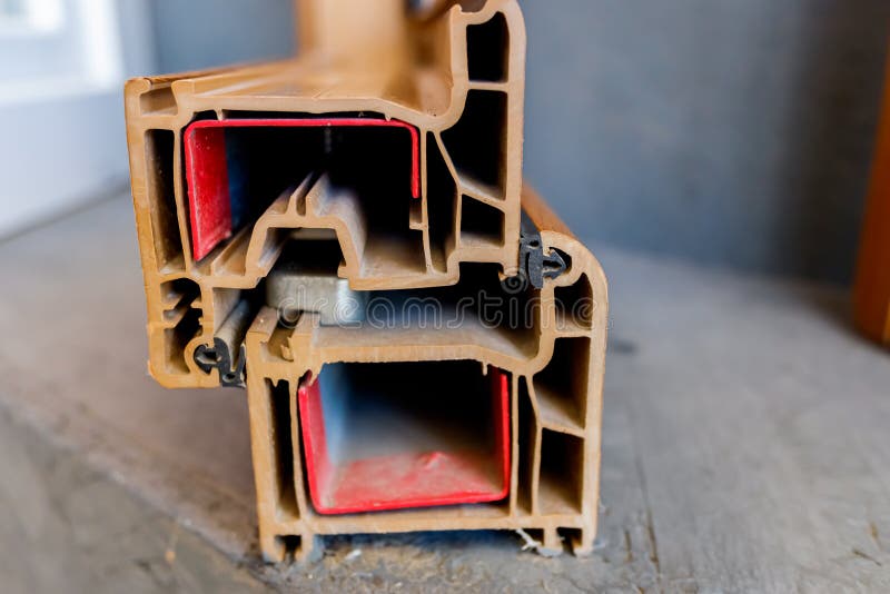 Upvc Cross Section stock image. Image of insulation - 125866595
