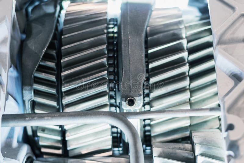 Modern Hydromechanical Gearbox. Automatic Transmission. Stock Image - Image of engineering ...